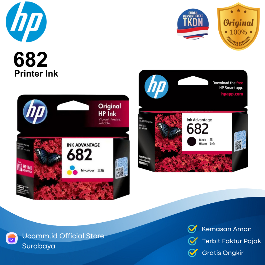 Jual Cartridge HP 682 Colour Tinta Printer Hawlett Packard 2335 2336 ...