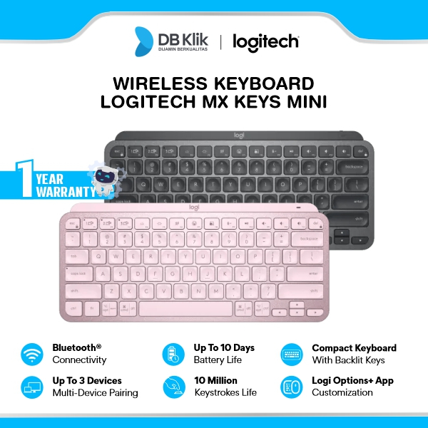 Jual Logitech Mx Keys Mini Keyboard Bluetooth & Wireless - Mx Keys Mini | Shopee Indonesia