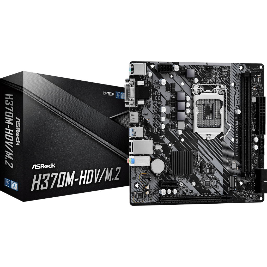 Jual ASRock H370M-HDV/M.2 Intel H370 LGA1151 Motherboard | Shopee Indonesia