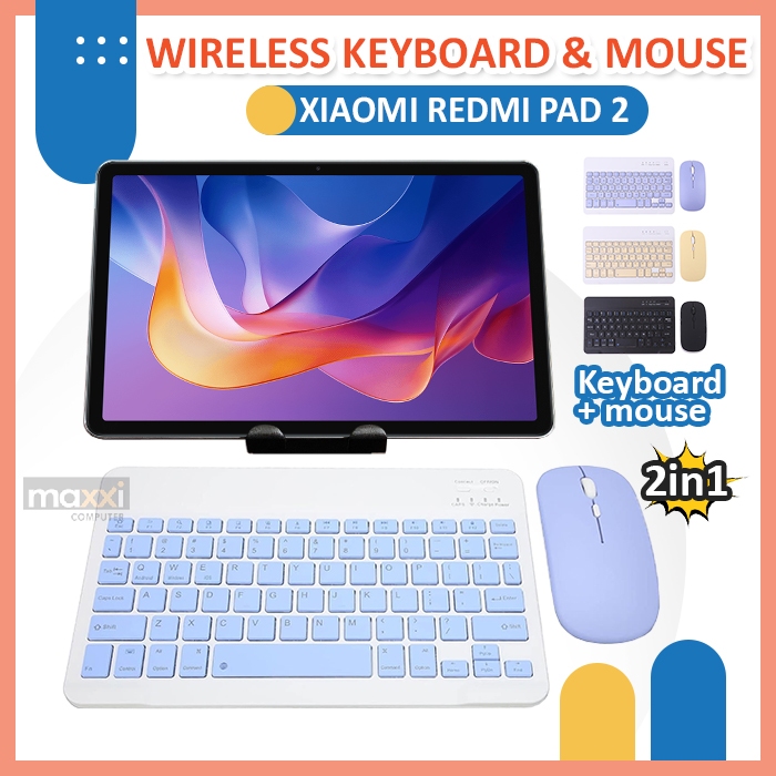 Jual Keyboard dan Mouse untuk Tablet Xiaomi Redmi Pad 2 11 Inch Tab 11 ...