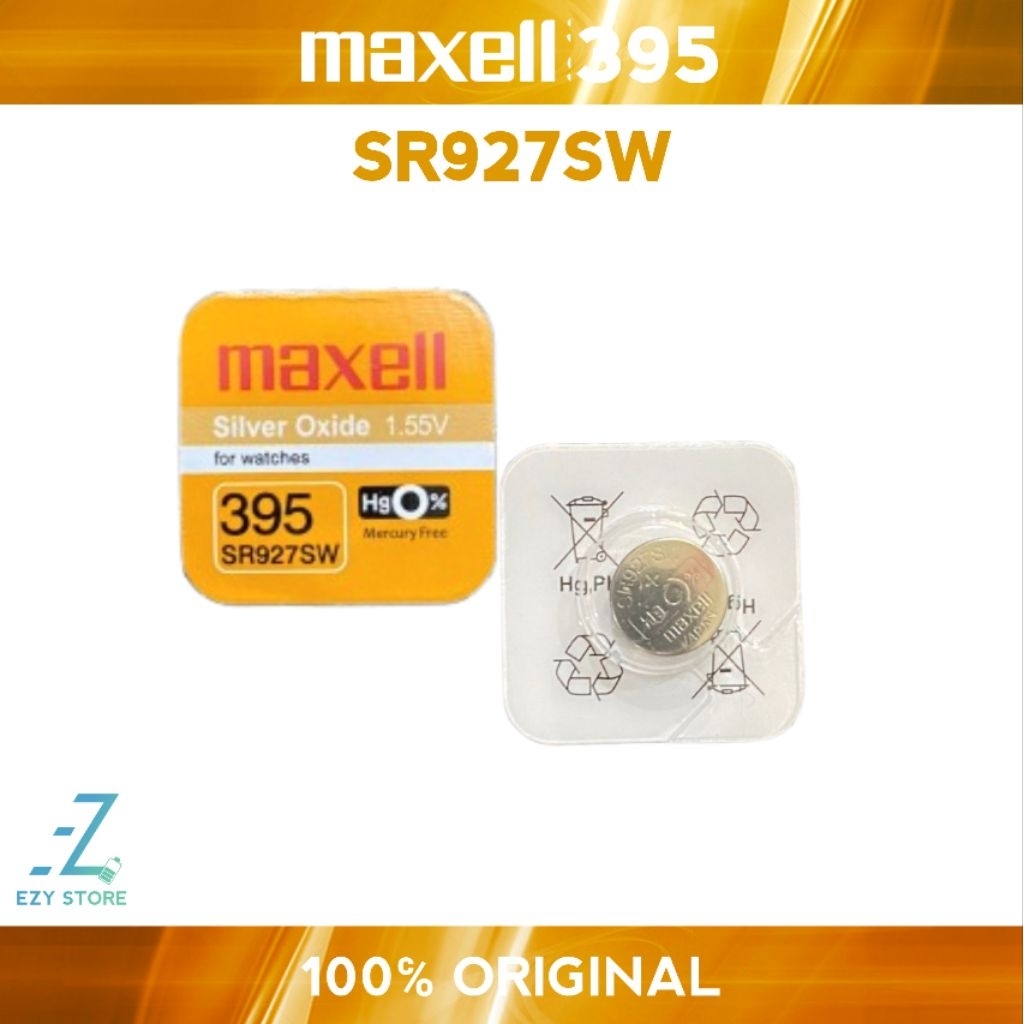 Jual BATERAI MAXELL SR927SW 395 399 ORIGINAL BATRAI JAM TANGAN SR927 ...