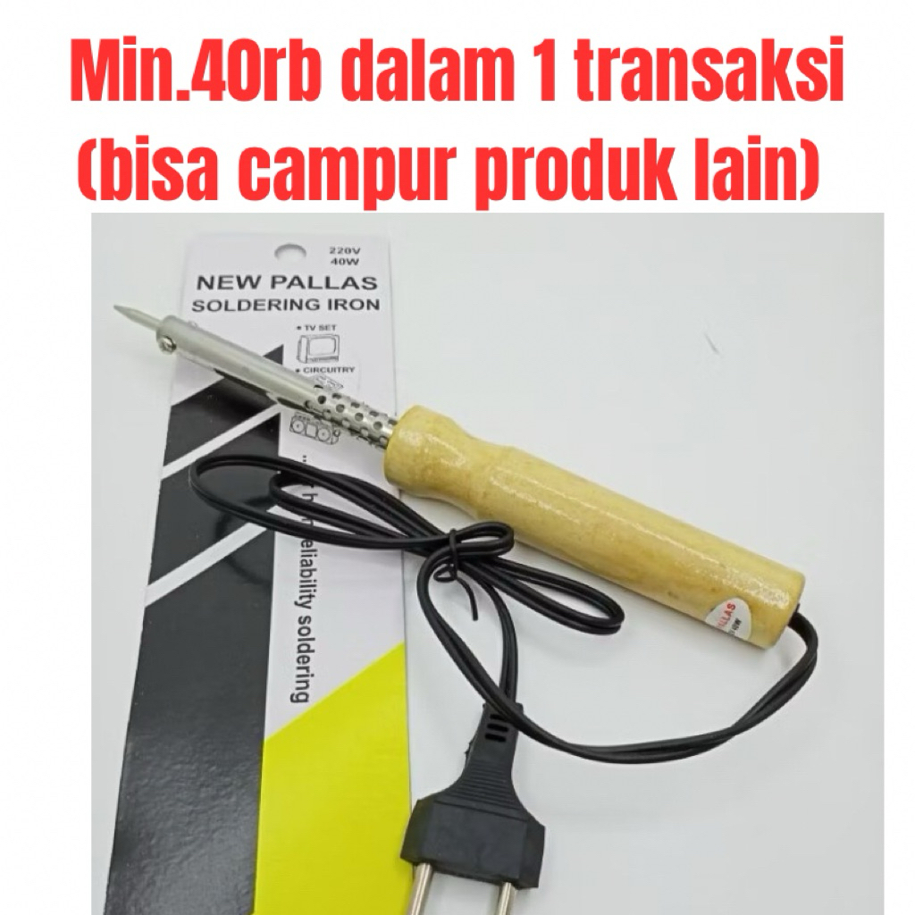 Jual solder 40 w murah alat patri alat pemanas timah tenol | Shopee ...