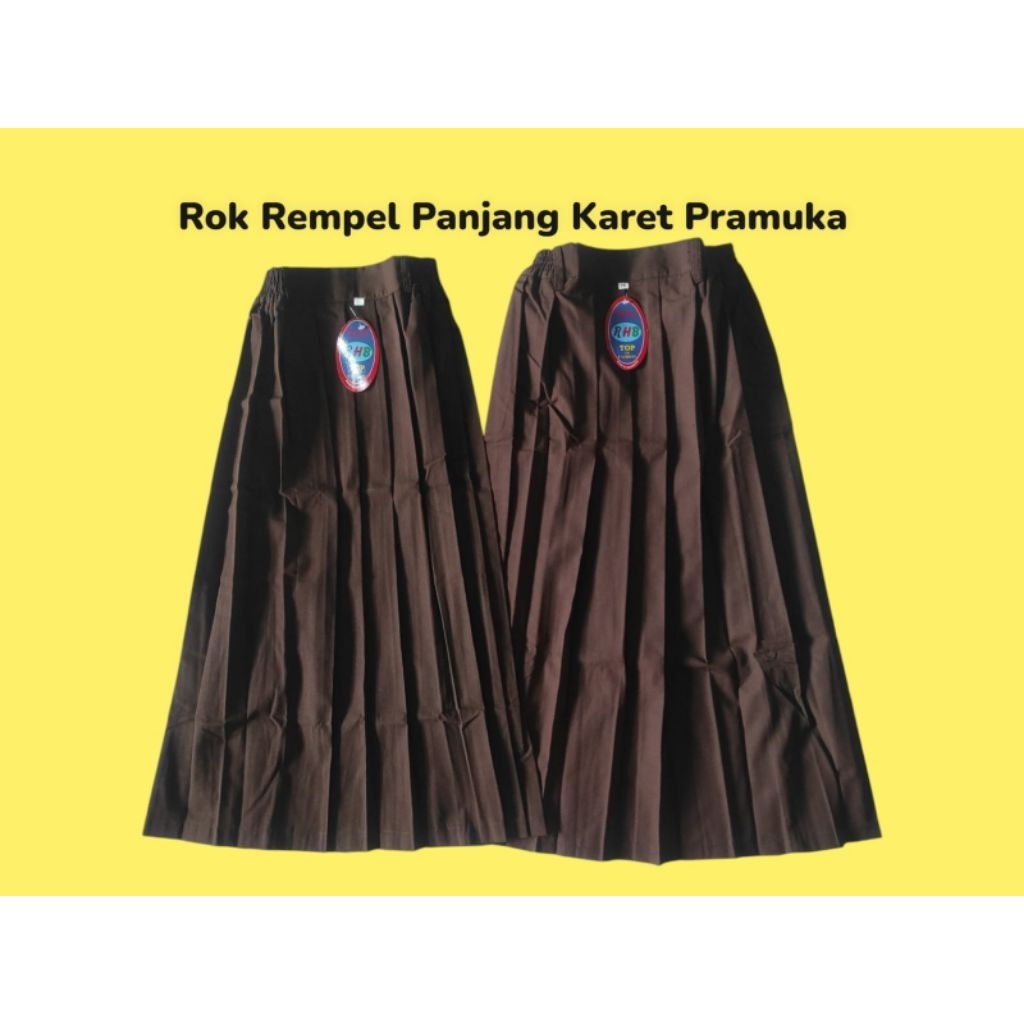 Jual TOKO SYAKIRAH ~ Rok Pramuka , Rok Rempel Panjang Karet Perempuan ...
