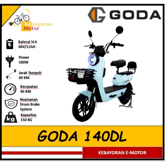 Jual SEPEDA LISTRIK GODA 140DL GARANSI RESMI | Shopee Indonesia