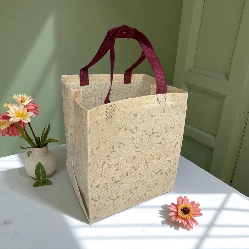 Jual (60 Pcs) Tas Hajatan Texture Embos Uk 22x22 cm / Untuk Box Nasi uk 20x20 (R10K) | Shopee ...