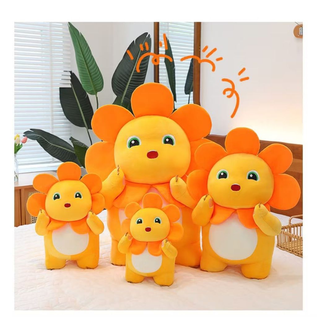 Jual Boneka Dino Nailong Jumbo 50Cm Dino Sunflower Kuning Mainan Mewah ...
