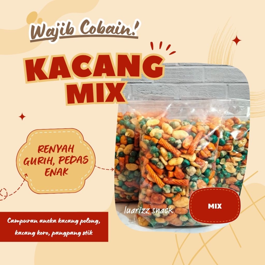 Jual 250 gr Kacang Mix kiloan Murah | Shopee Indonesia