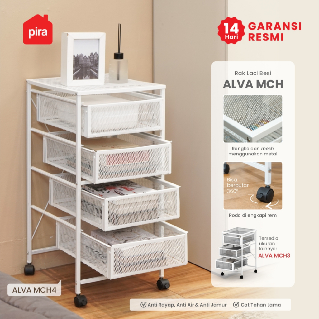 Jual PIRA METROPOLIS - ALVA MCH Rak Laci Besi / Drawer Penyimpanan Besi ...