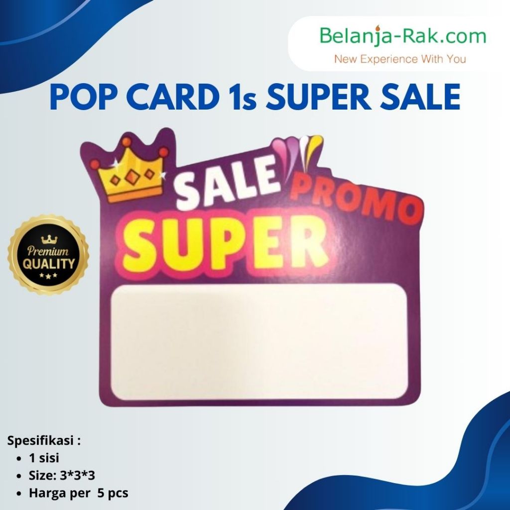 Jual Pop Card 1s Super Sale Popcard Kertas Promosi | Shopee Indonesia