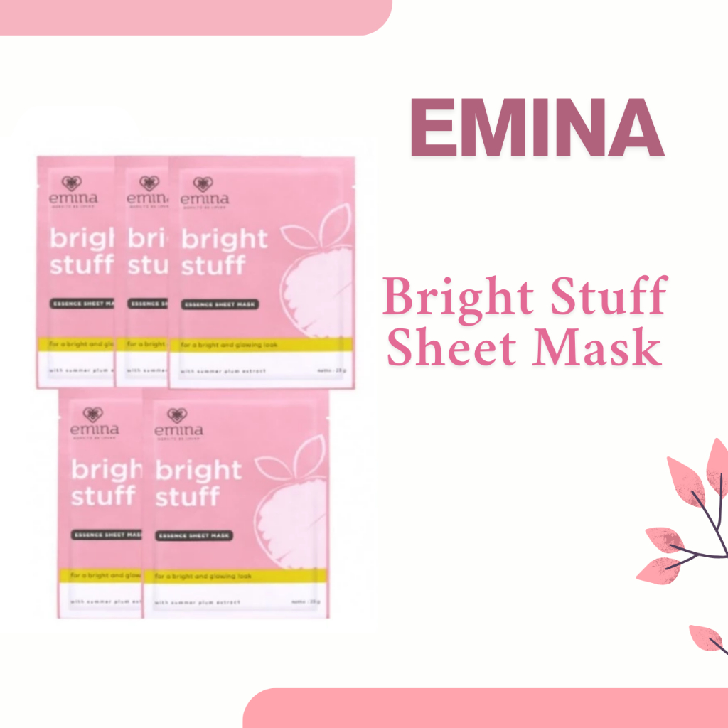 Jual Emina Bright Stuff Essence Sheet Mask 23g | Shopee Indonesia