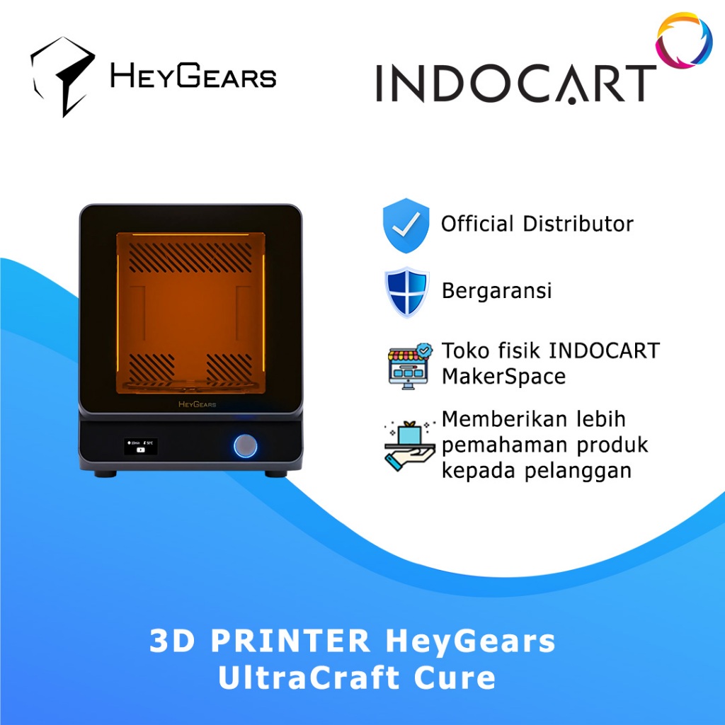 Jual 3D Printer HeyGears UltraCraft Cure Impressive Dual Frequency UV ...