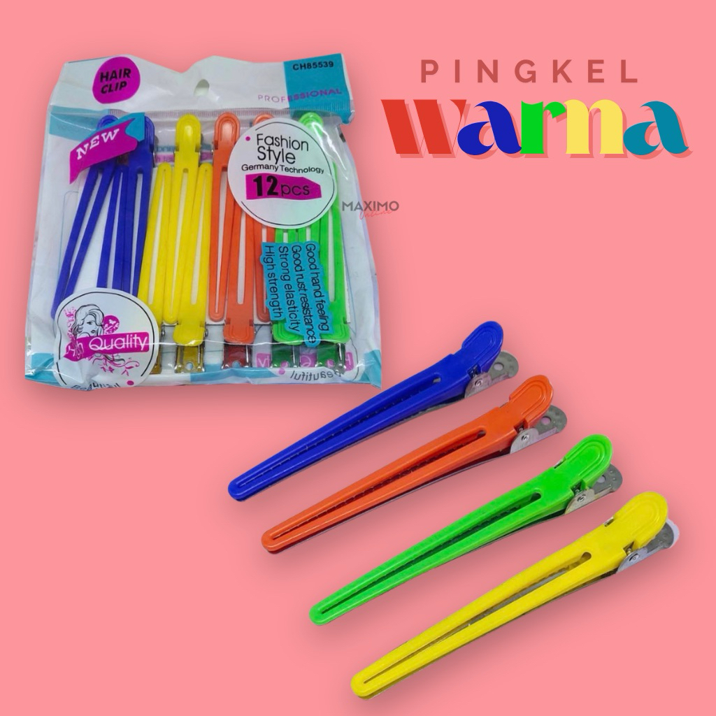 Jual MAXIMO BARBER Pingkel warna / Kep rambut Warna/ metal duckbill ...