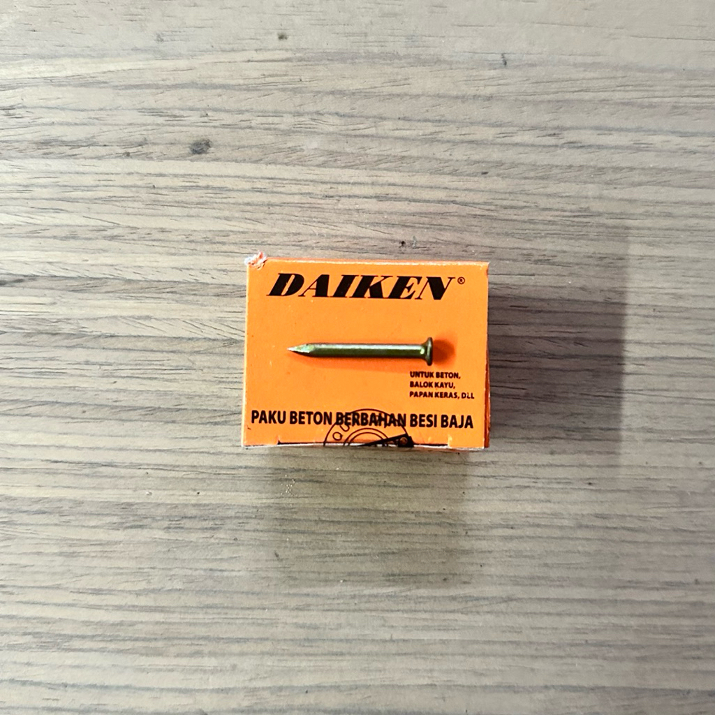 Jual Paku Beton Kuning 1 1/4 Inch / 3 cm DAIKEN Per Pcs Paku Beton Paku ...