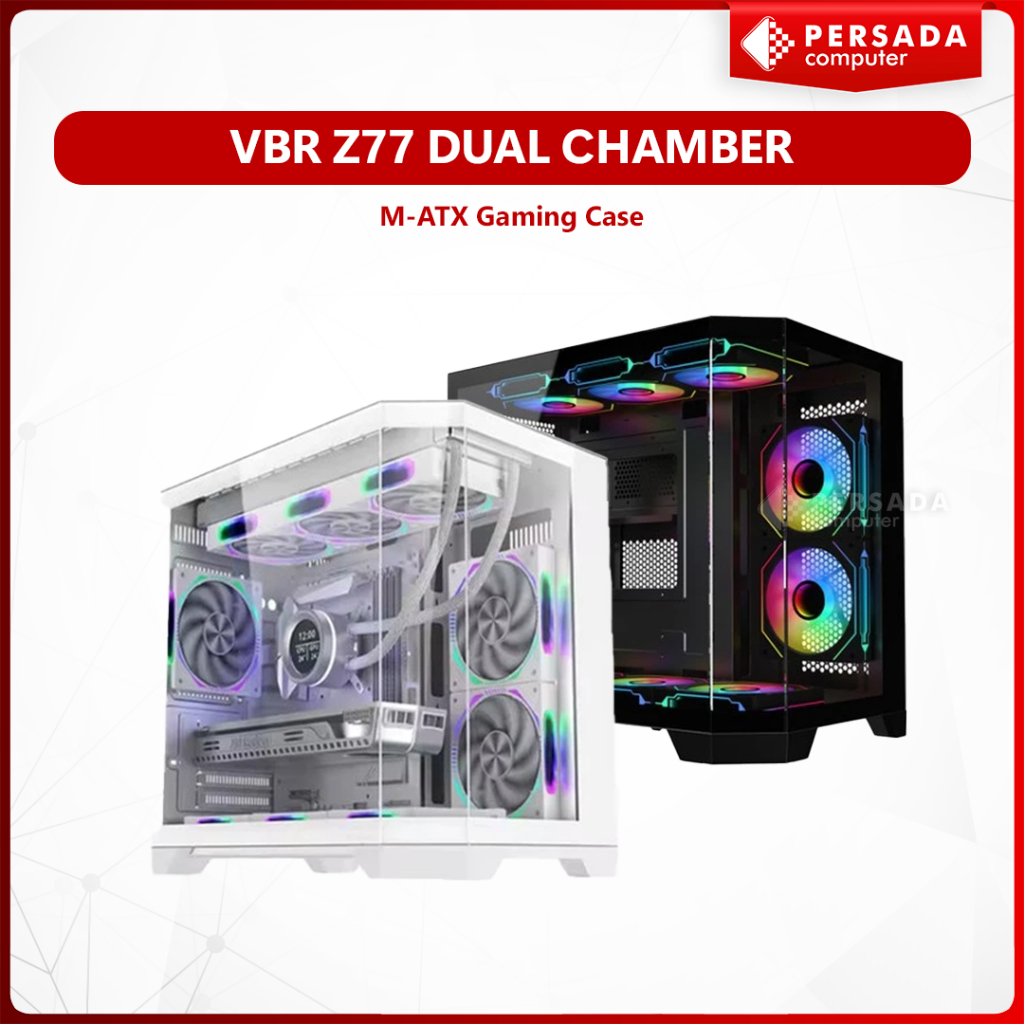 Jual VBR Z77 Dual Chamber M-ATX Gaming Case | Shopee Indonesia