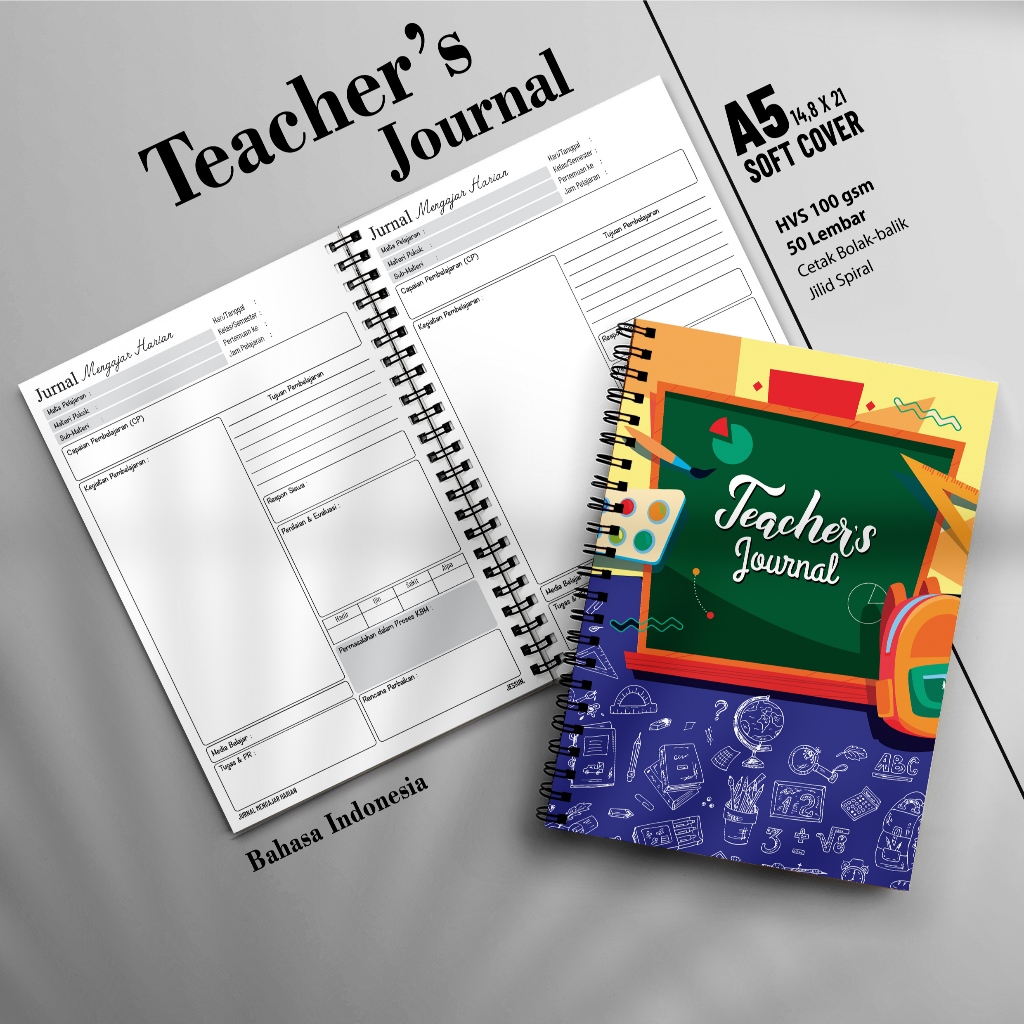 Jual TEACHER'S JOURNAL A5 | Jurnal Mengajar Harian Guru | Shopee Indonesia