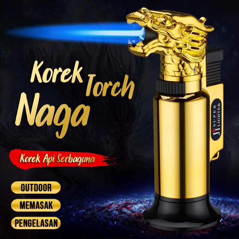 Jual BBAK Korek Api Torch Naga Korek Bara Api Biru Tahan Angin Bisa ...