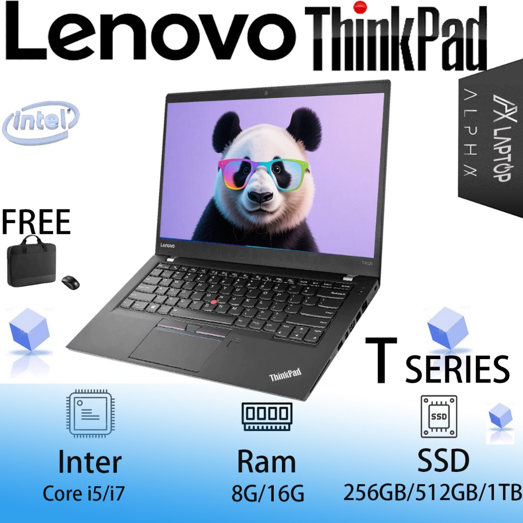 Jual Laptop Lenovo Thinkpad T-Series intel Core i5/i7 RAM 8G SSD 256GB ...