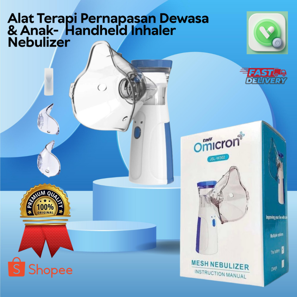 Jual Alat Terapi Pernapasan Anak & Dewasa Nebulizer Inhaler - JSL-W302 ...
