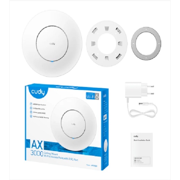 Jual CUDY AP3000 indoor AX3000 2.5G Wi-Fi 6 Access Point | Shopee Indonesia