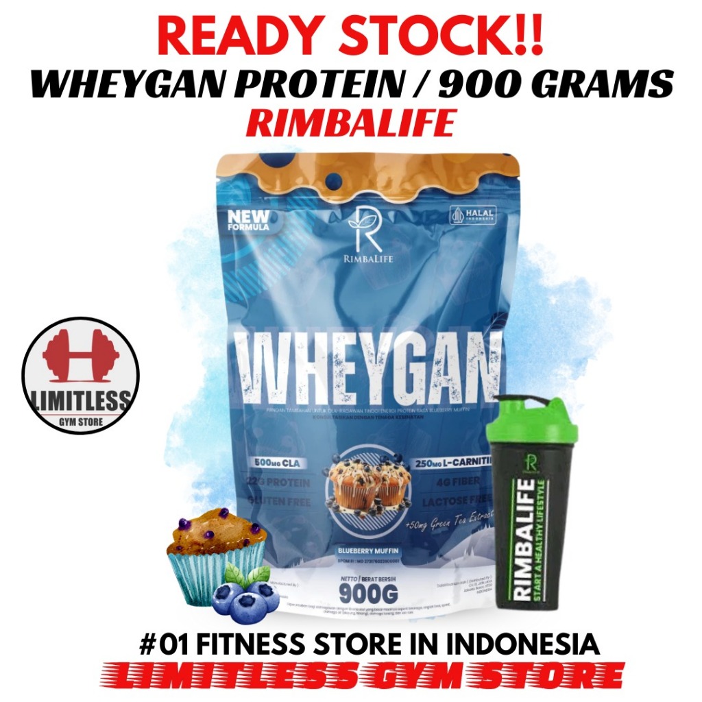 Jual [PROMO] Rimbalife WHEYGAN Vegan Protein 2 lbs lb - 900g Plant ...