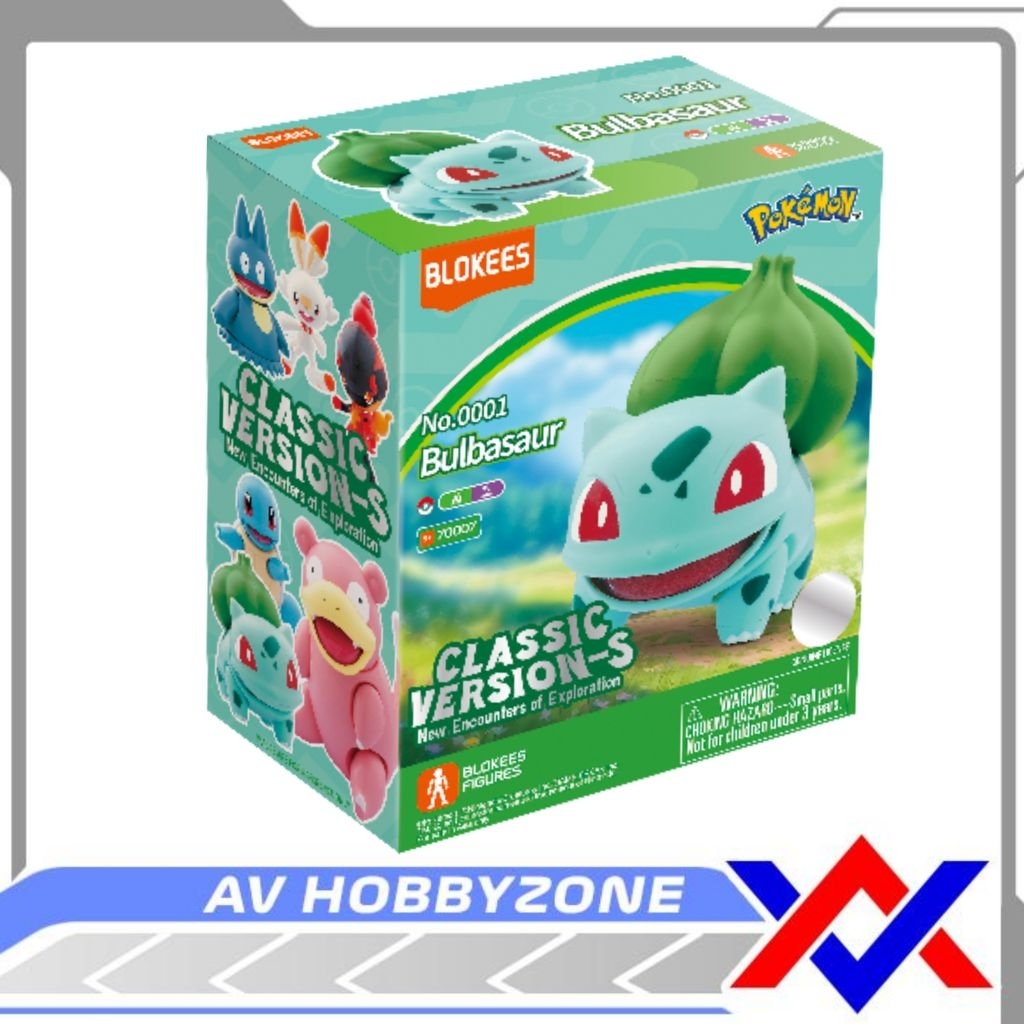 Jual Blokees Pokemon Bulbasaur Classic Version S | Shopee Indonesia