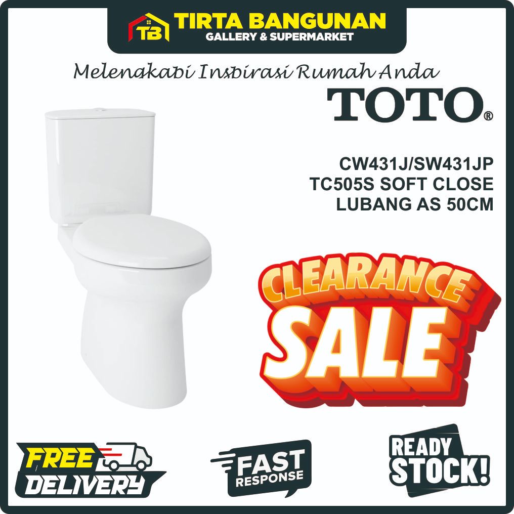 Jual [CUCI GUDANG] TOTO CW431J / SW431JP + TC505S CLOSET DUDUK ORIGINAL ...