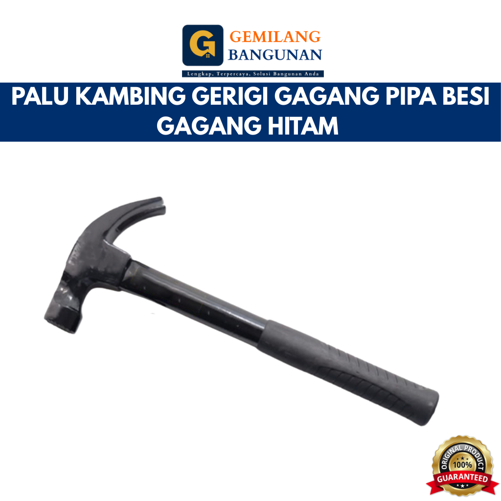 Jual Palu Kambing Gagang Besi Hitam 8 OZ / 12 OZ / 16 OZ / Palu Besi ...