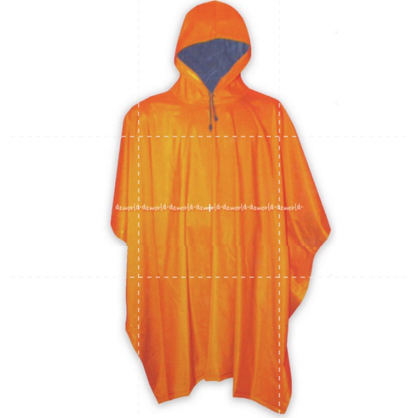 Jual Soleil Poncho Reversible Warna Orange Hujan Ponco Oren Sole'il ...