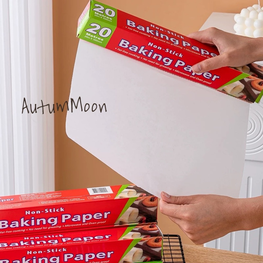 Jual B18 Baking Paper Kertas kue Anti lengket 5M 10M 20M | Shopee Indonesia