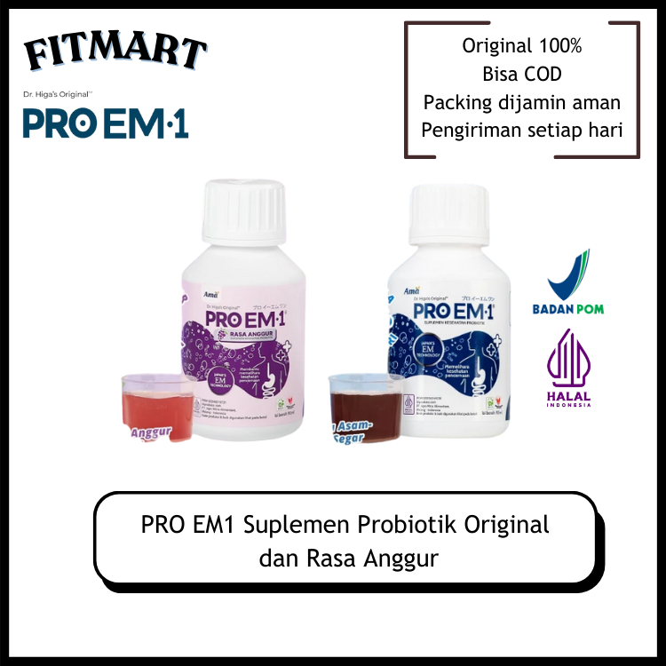 Jual PRO EM1 Rasa Anggur dan Original 90ml dan 473 ml |Anak / Dewasa ...
