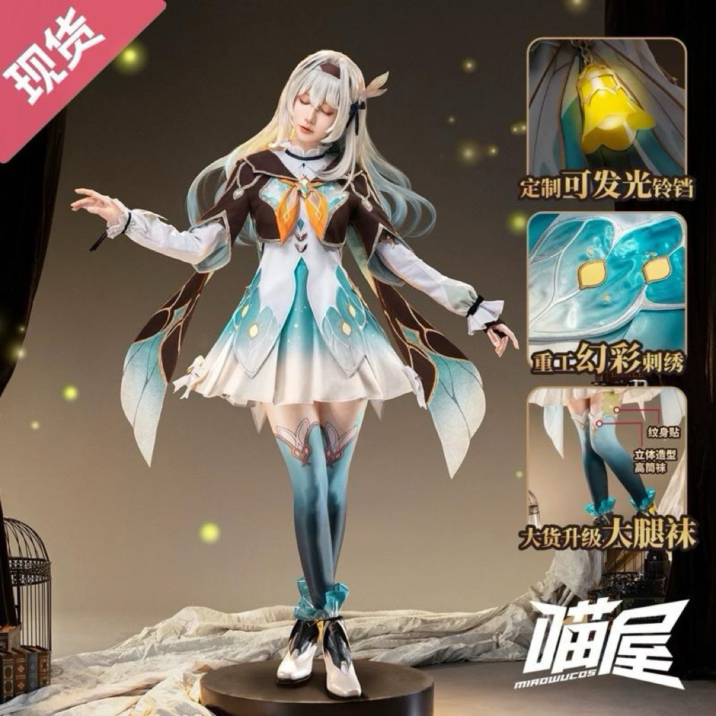 Jual READY miaowucos - firefly hsr kostum honkai star rail costume (M,L ...