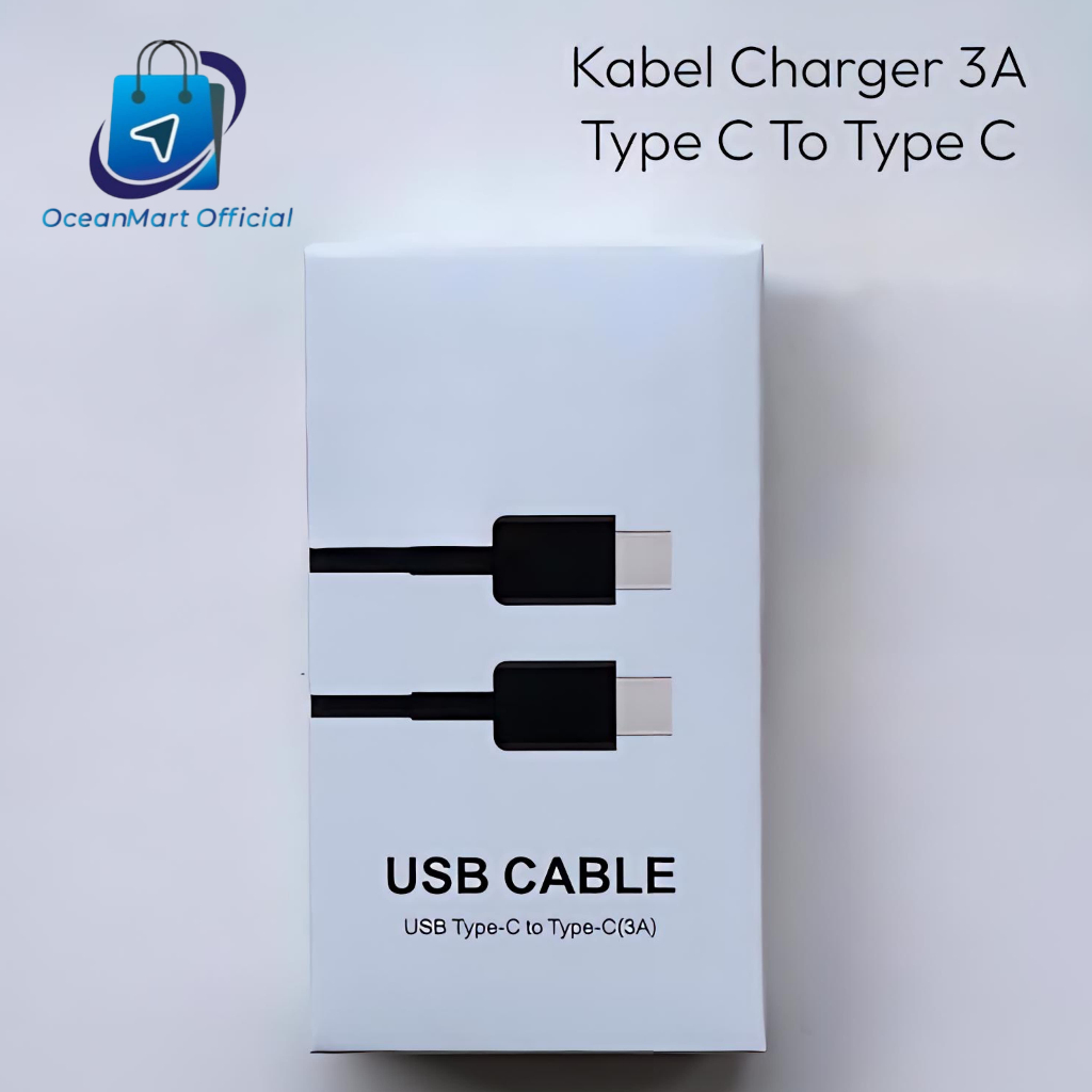 Jual Kabel Data Charger 3A Samsung Original Type C to Type C Note 10 20 ...