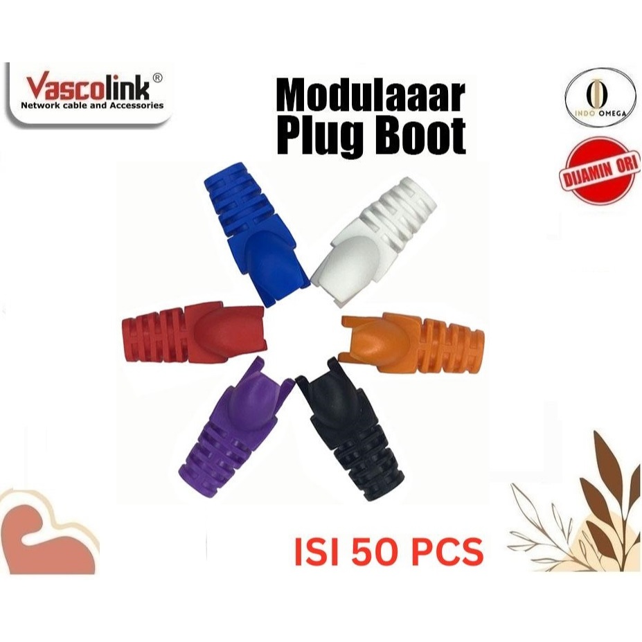 Jual Vascolink Plug Boot Cat 5/6 - 2 Claw - Plugboot Cat5 , Plugboot ...