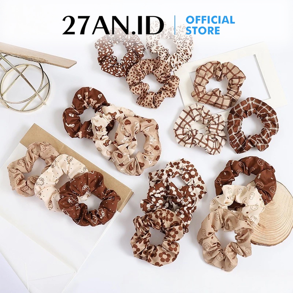 Jual Ikat Rambut H975 Scrunchie Choco Aksesoris Rambut Ikat Rambut ...