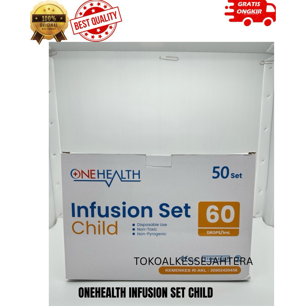 Jual ONEHEALTH INFUS SET ANAK Y TYPE PER BOX / INFUSION SET CHILD Y ...