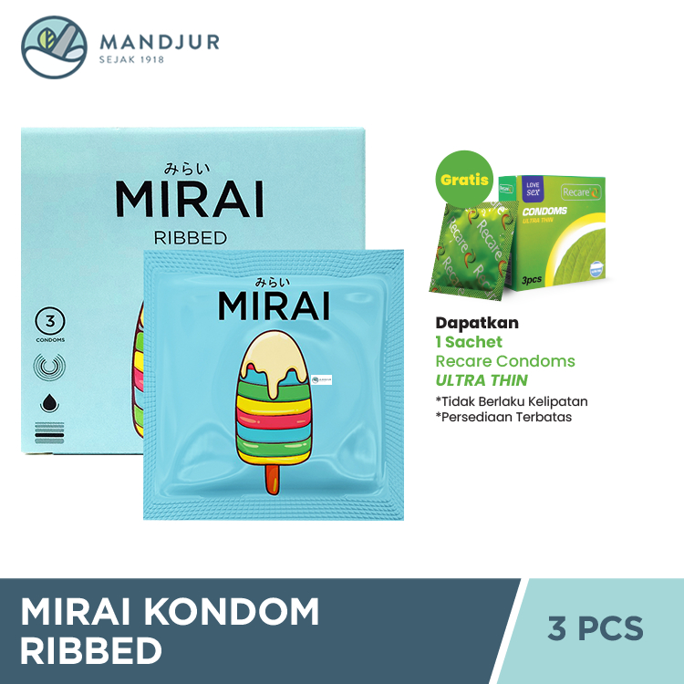 Jual Kondom Mirai Ribbed 3 Pcs - Tekstur Garis Garis Halus | Shopee Indonesia