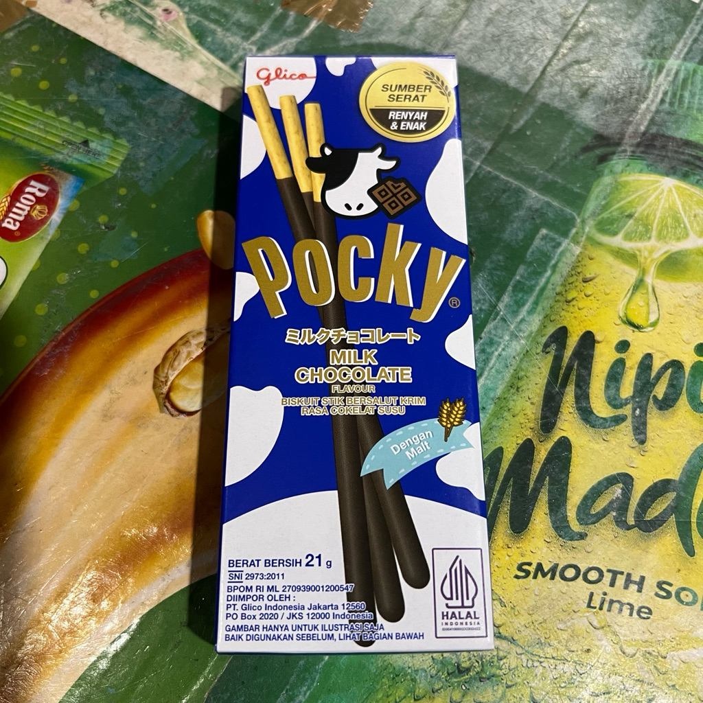 Jual Pocky Mini MILK CHOCOLATE 21g 21gr 21 g gr gram - Biskuit Stik ...