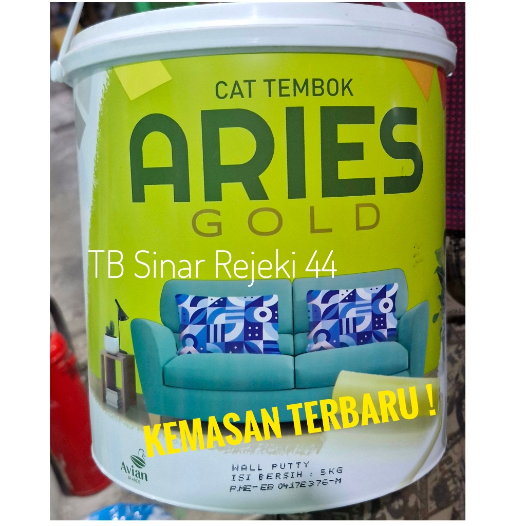 Jual [TB Sinar Rejeki 44] ARIES GOLD WALL PUTTY 1 KG PLAMIR TEMBOK ...