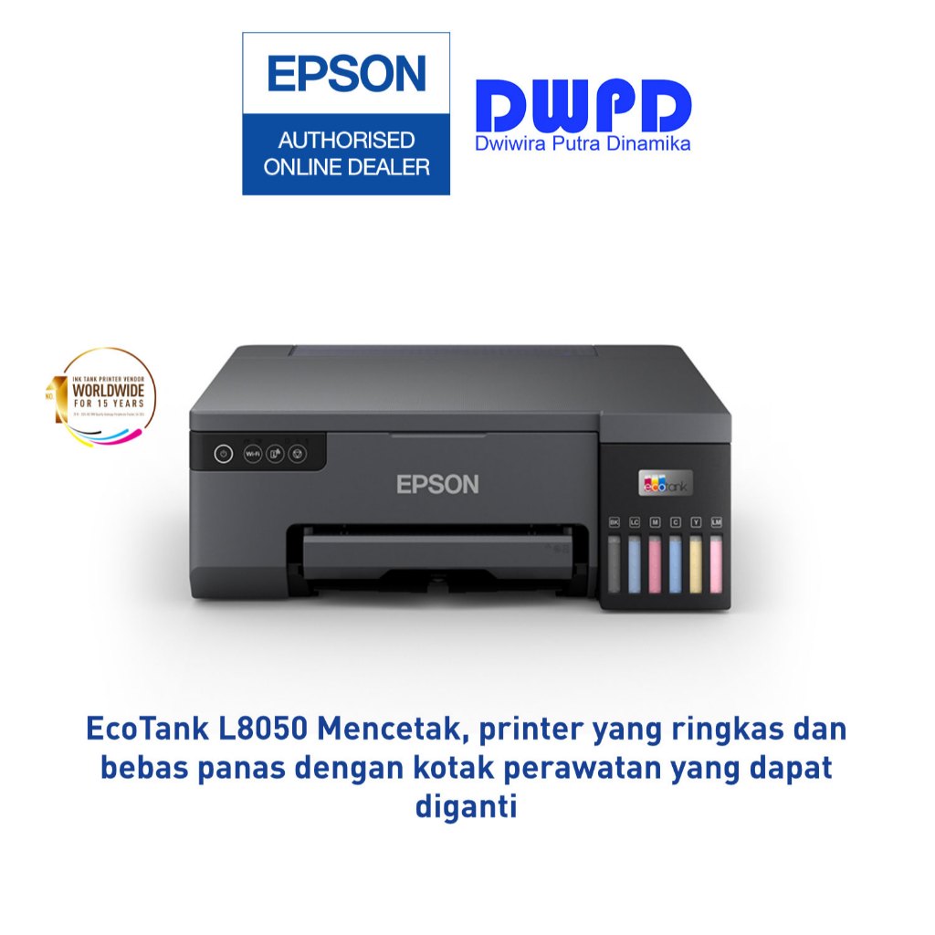 Jual EPSON Printer Photo EcoTank L8050 Print Wi-Fi CD/DVD Printing / PVC Card Printing / A4 ...