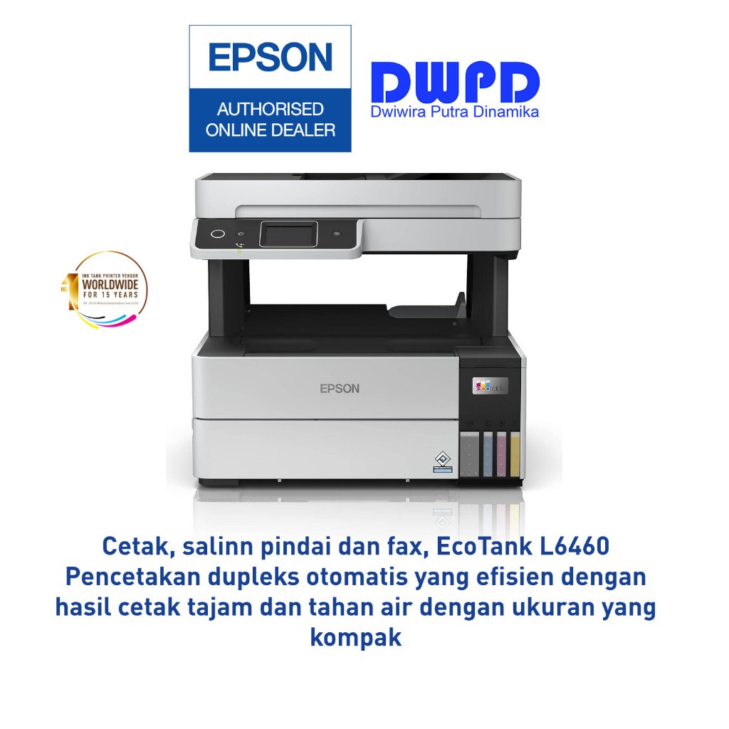Jual EPSON Printer L6490 L-6490 Print Scan Copy Fax, ADF & Duplex up to ...