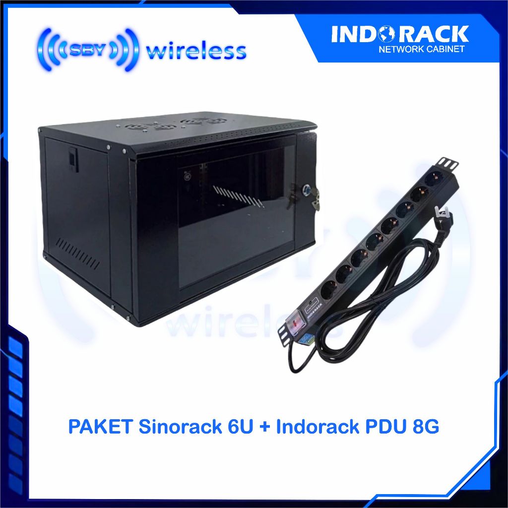 Jual PAKET Sinorack 6U + Indorack PDU 8G | Shopee Indonesia