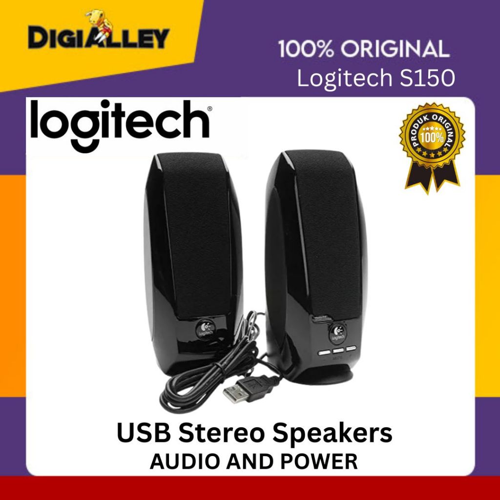Jual Logitech S150 Speaker Stereo USB Desain Kecil Ringkas Desktop Laptop | Shopee Indonesia