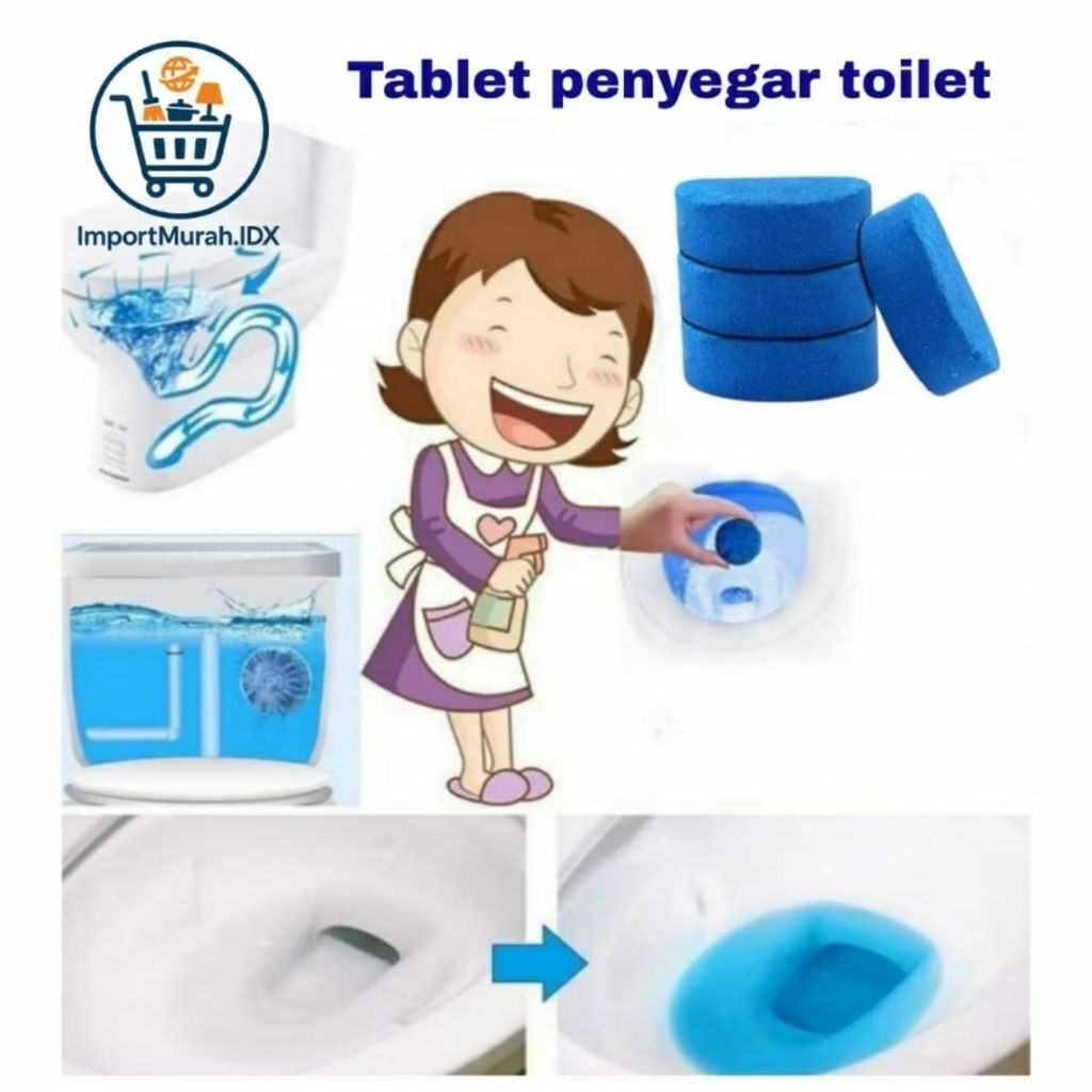 Jual Tablet Toilet Biru Pembersih Pewangi Toilet WC Kloset | Shopee ...