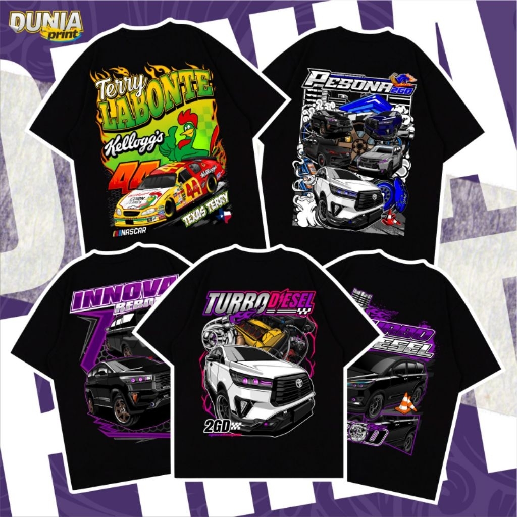 Jual (free sticker)CETAK KAOS ANAK ANAK DEWASA MOBIL TURBO DIESEL INOVA ...