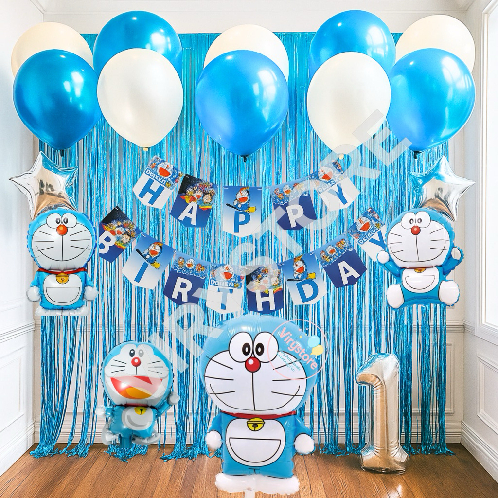 Jual [ViryStore] Paket Set Dekorasi Ulang Tahun Doraemon/ Paket Ulang ...