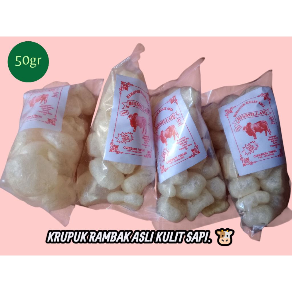 Jual KERUPUK RAMBAK KULIT SAPI ASLI (original) | Shopee Indonesia