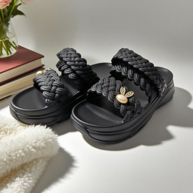 Jual Sendal Wanita Model Baru, Santai & Versatil, Dua Garis, Sandal ...