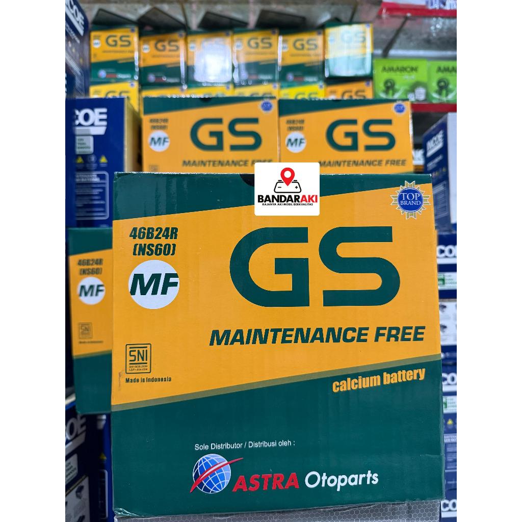 Jual AKI GS KERING NS60 (R / L / LS ) 45 AMPER / 46B24R 12V JAMINAN 100 ...
