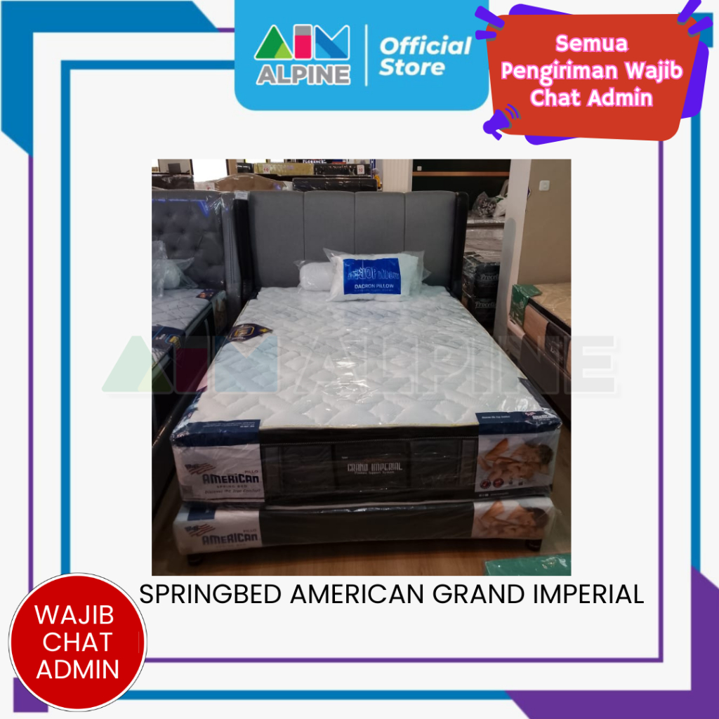 Jual American Springbed Grand Imperial Matrass Set | Divan | Sandaran ...