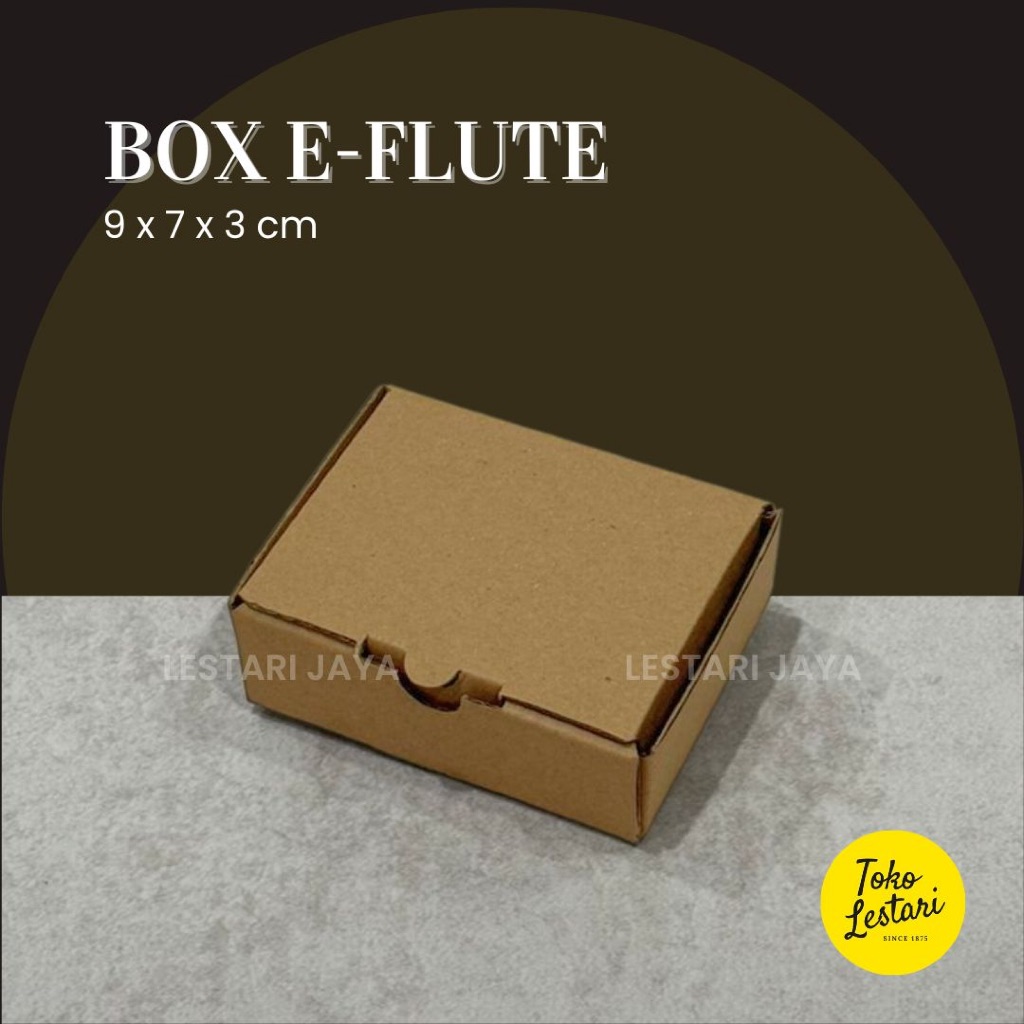 Jual Box Kardus E-Flute Coklat Untuk Packaging Olshop Sovenir Kotak ...